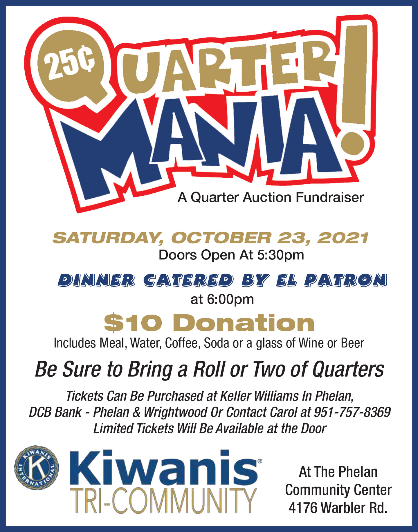TC-Kiwanis Quartermania Returns - Tri-Community NewsPlus